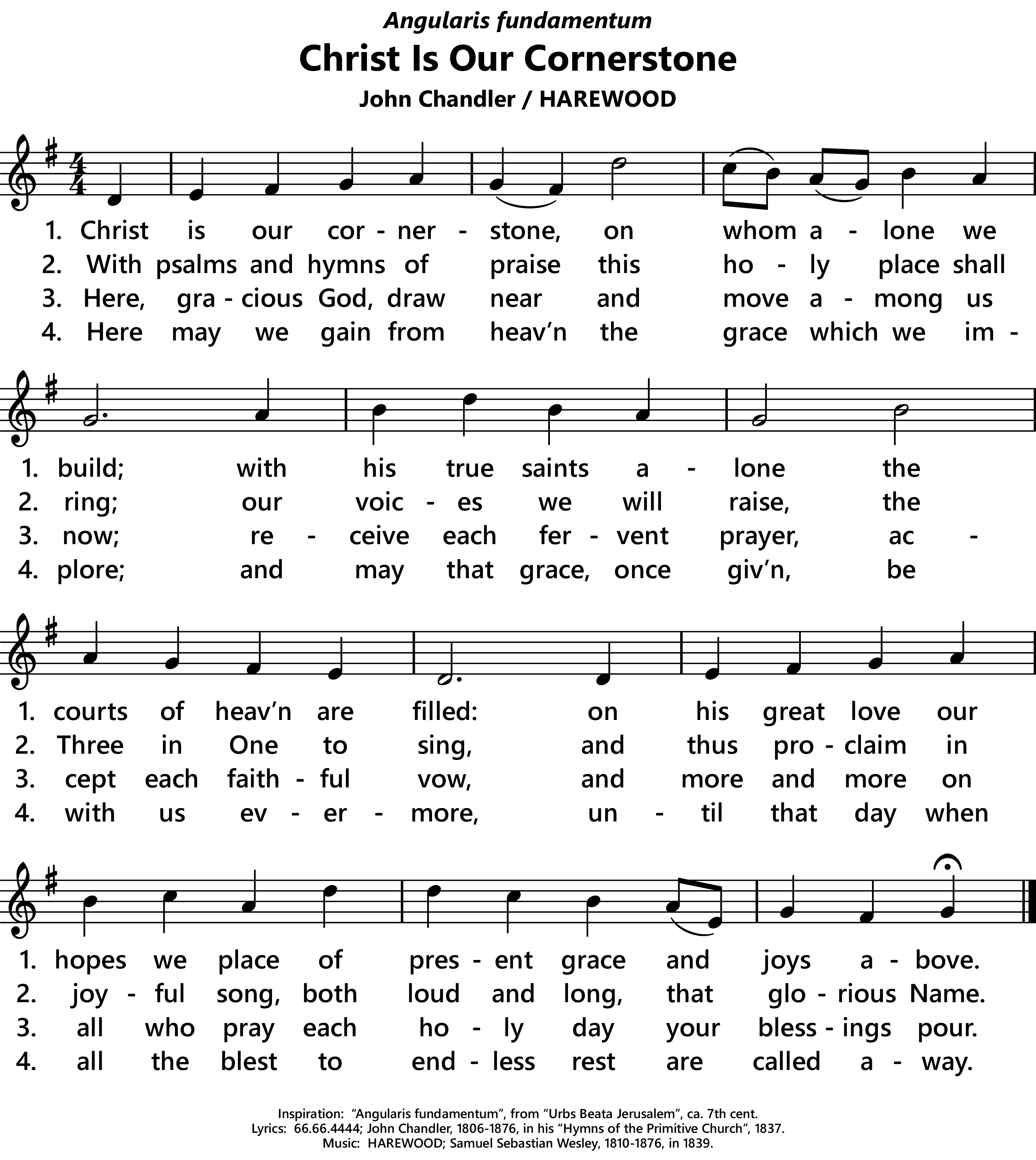 LiturgyShare: Christ Is Our Cornerstone [Chandler]